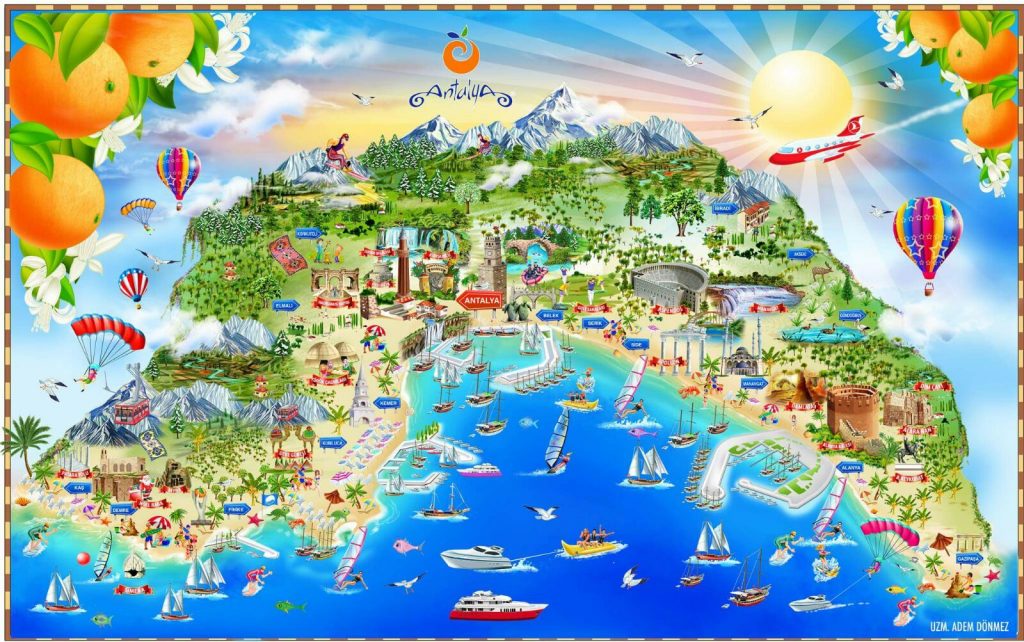 Variety of Plans and Maps of Antalya - iAntalya